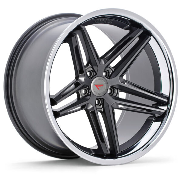 FERRADA CM1 Wheel Size 19 Matte Graphite with Chrome Lip ...